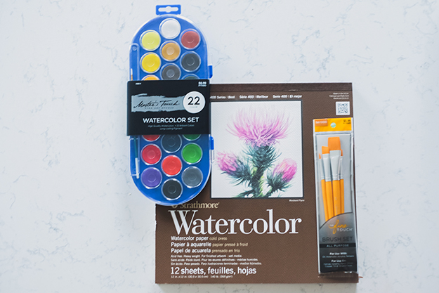 diy | watercolor collage