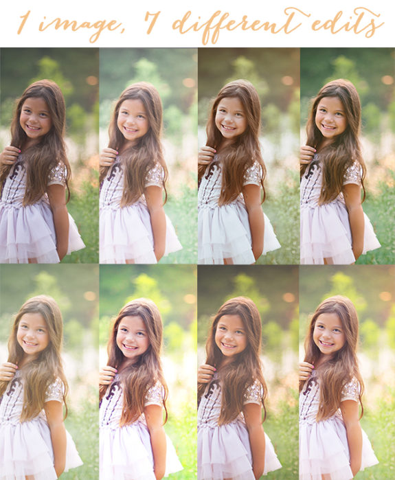 one image // different editing styles