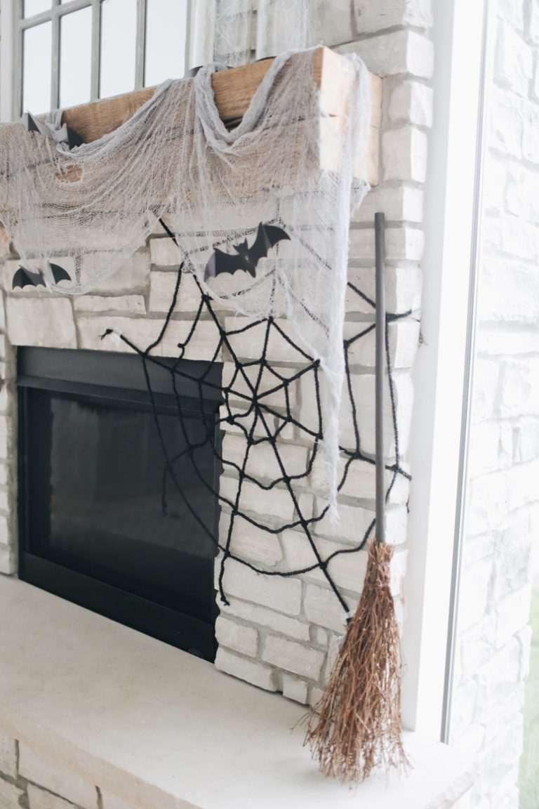 spooky fireplace decorations