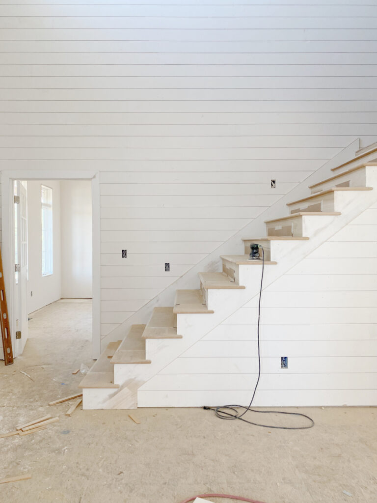 Preview | Foyer shiplap complete