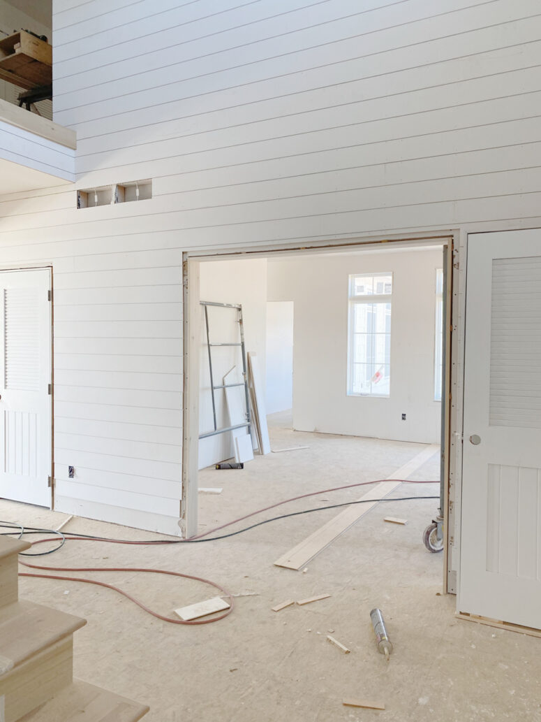 Preview | Foyer shiplap complete