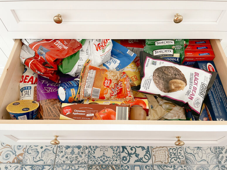 Kitchen and Pantry drawer Organization